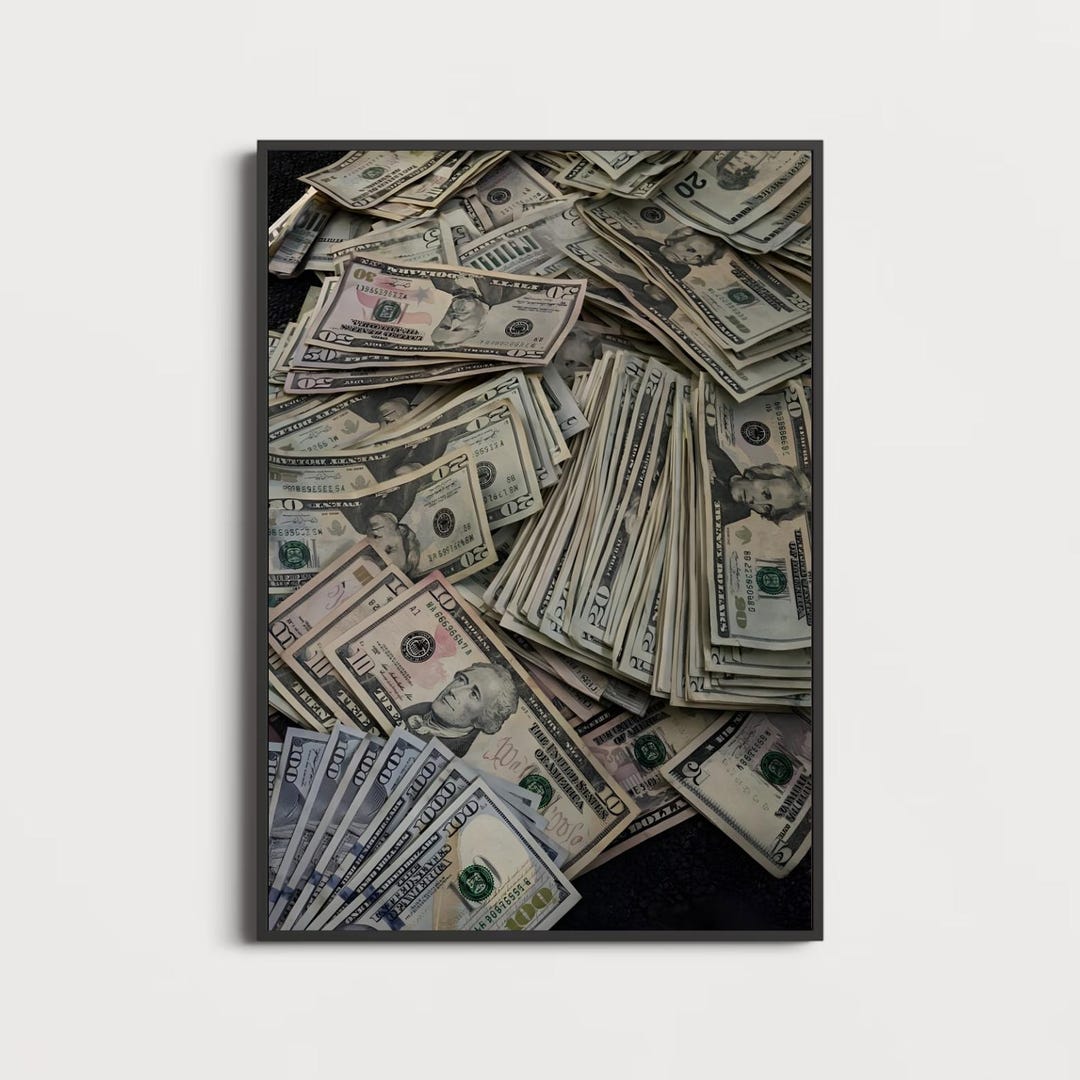 Cash Money Vintage Y2K Poster, Vintage Cash Wall Art - Etsy