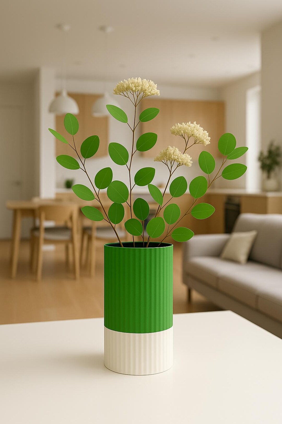 Modern Abstract Home Decor | Eco-friendly PLA Art Vase for Dried or ...
