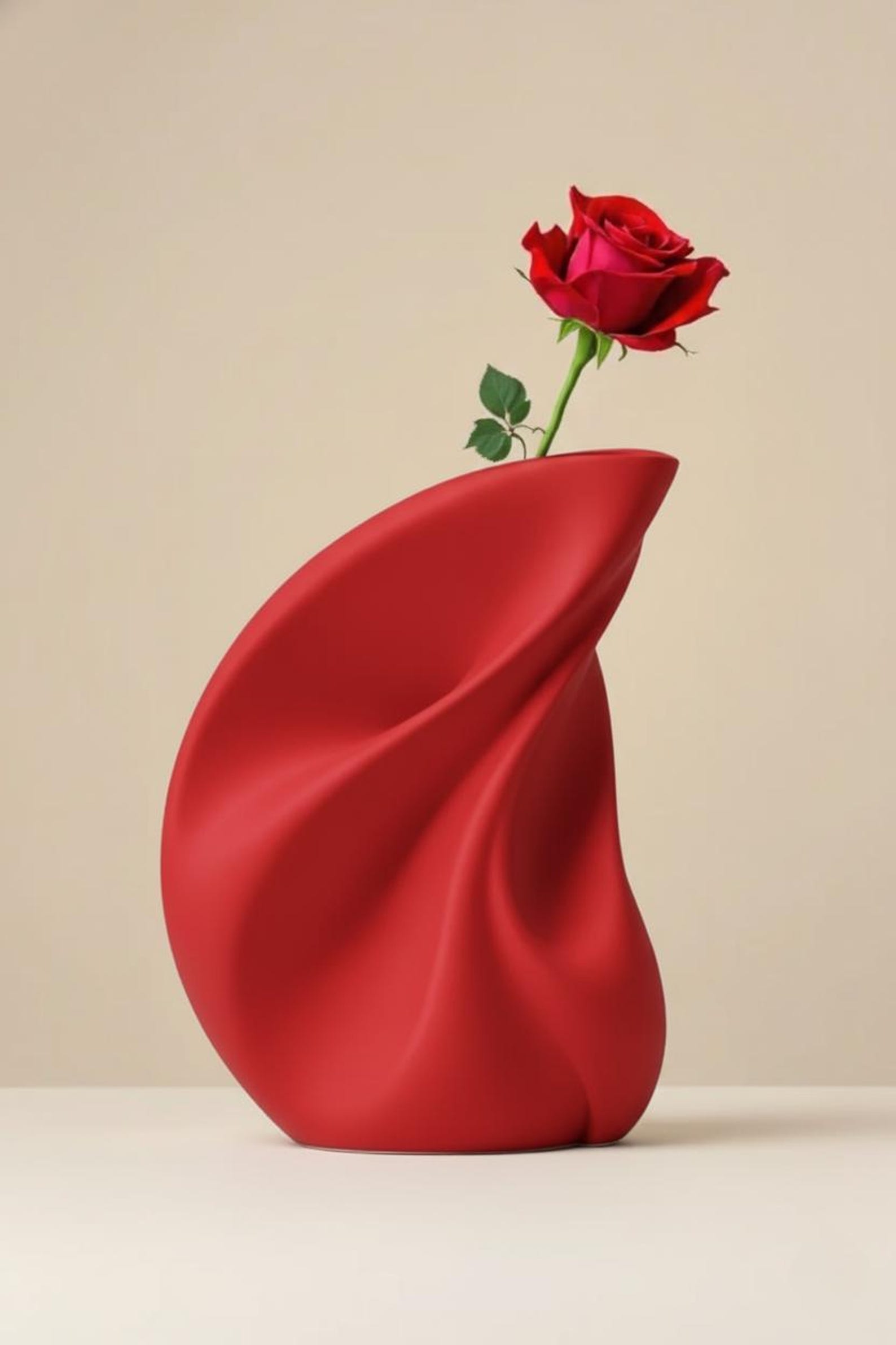 Modern Abstract Home Decor | Eco-friendly PLA Art Vase for Dried or ...