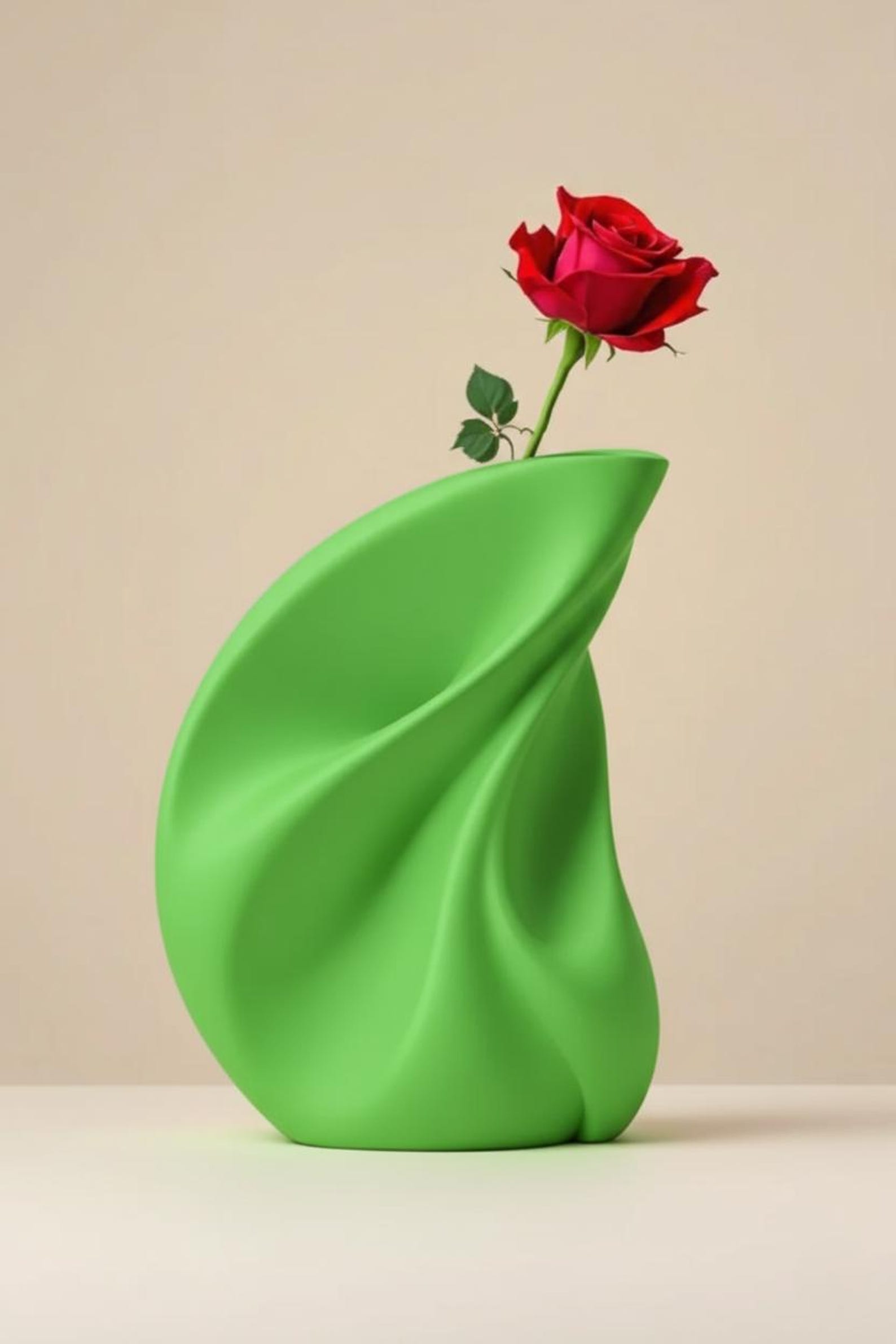 Modern Abstract Home Decor | Eco-friendly PLA Art Vase for Dried or ...