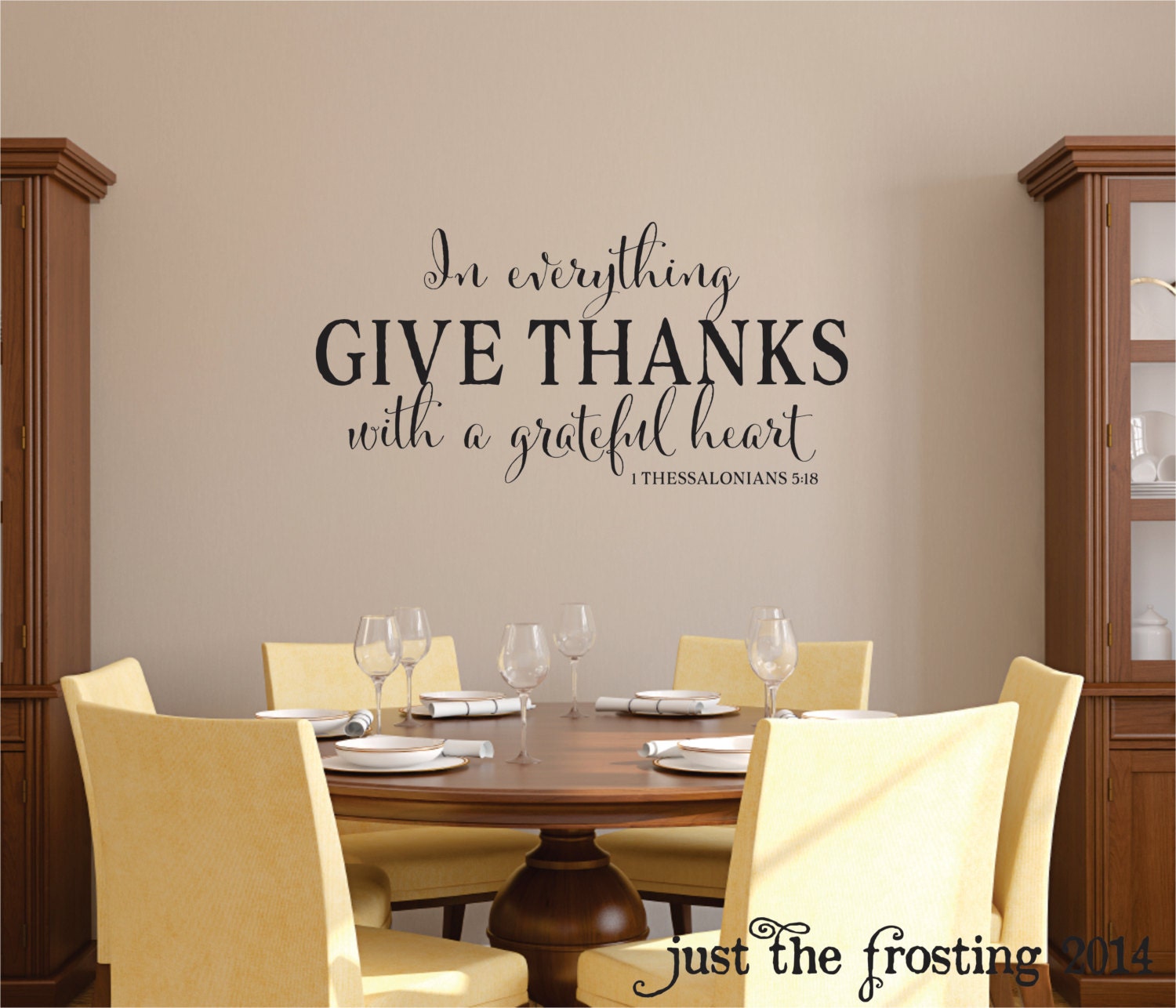 In Everything Give Thanks Wall Decal