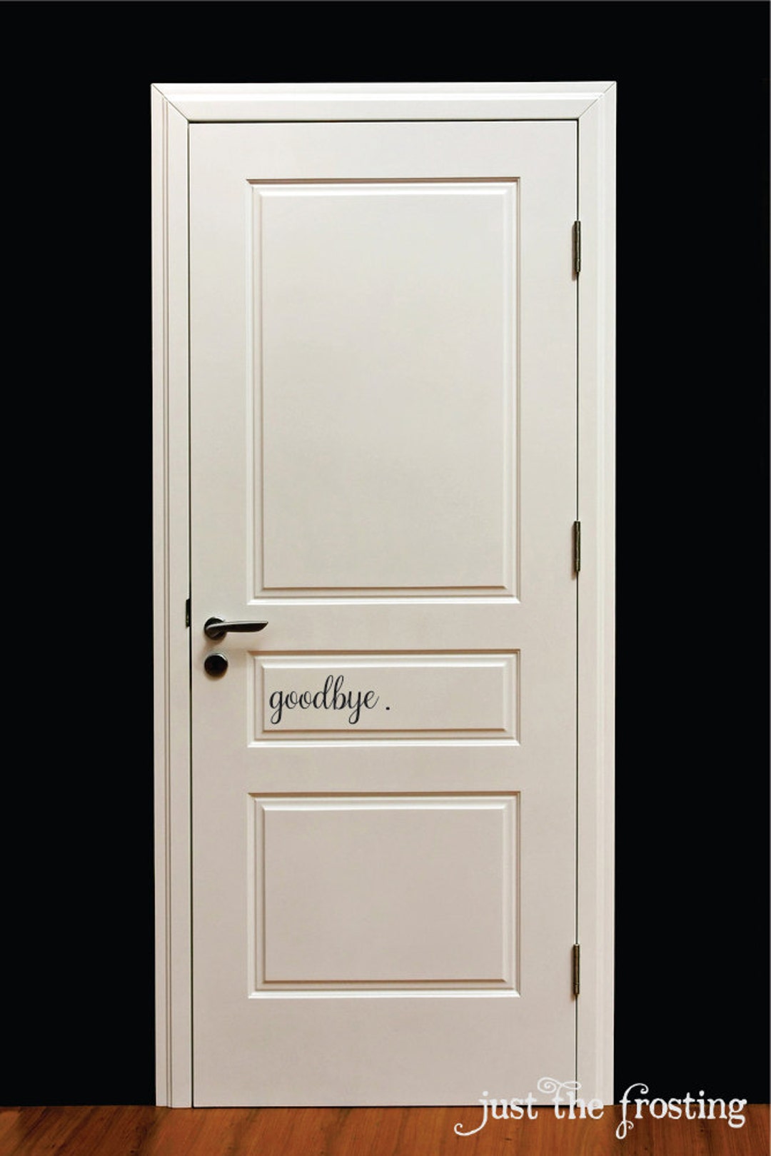 Goodbye Door Decal Goodbye Wall Decal Farmhouse Door Decor - Etsy