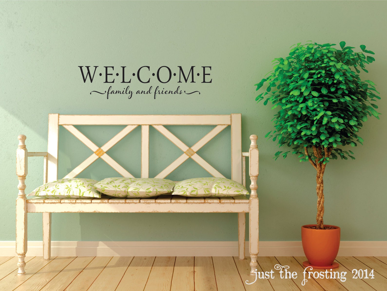 Welcome Vinyl Wall Decal Welcome Family and Friends Vinyl - Etsy