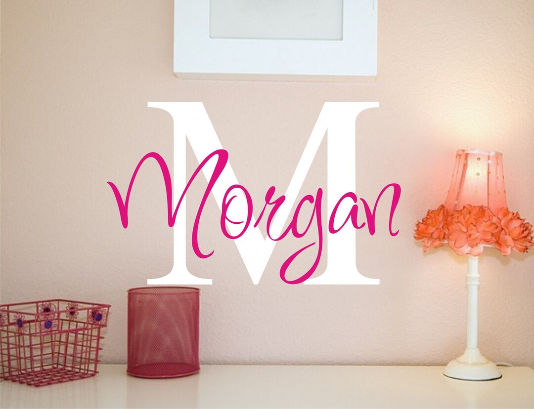 Large Kids Vinyl Wall Decal Custom Monogram Vinyl Lettering - Etsy