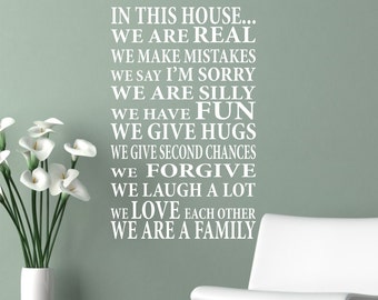 In This House... Wall Decal - Etsy