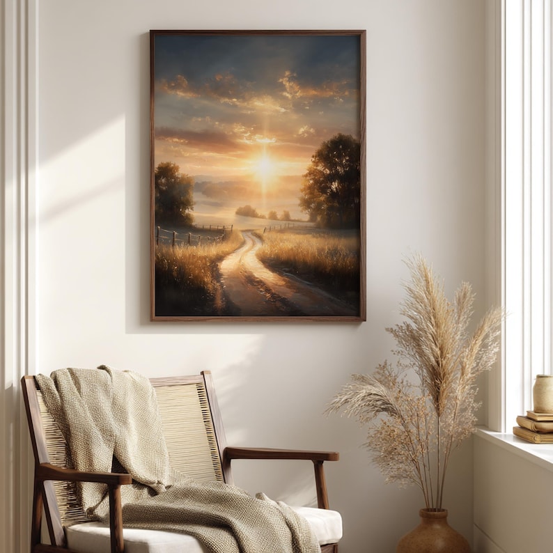 Jesus is the Way Wall Art – Christian Wall Art, Biblical Road Scene ...