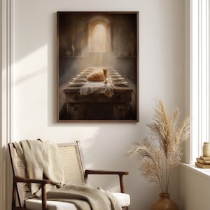 Last Supper Communion Wall Art, Holy Communion Bread and Chalice, Jesus ...