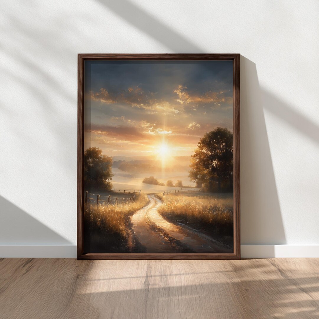 Jesus is the Way Wall Art – Christian Wall Art, Biblical Road Scene ...