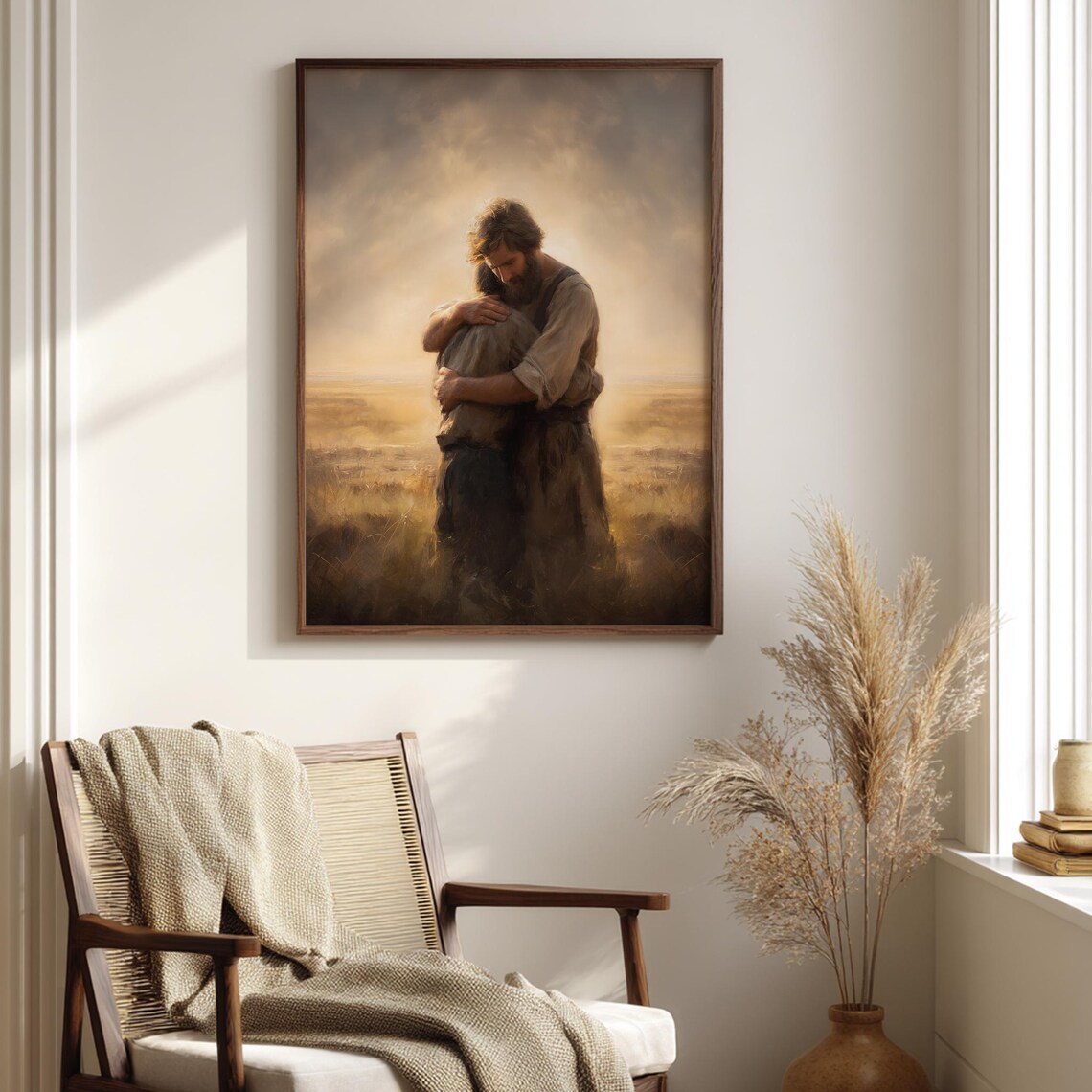 Prodigal Son Wall Art – Biblical Printable Painting, Vintage Christian ...