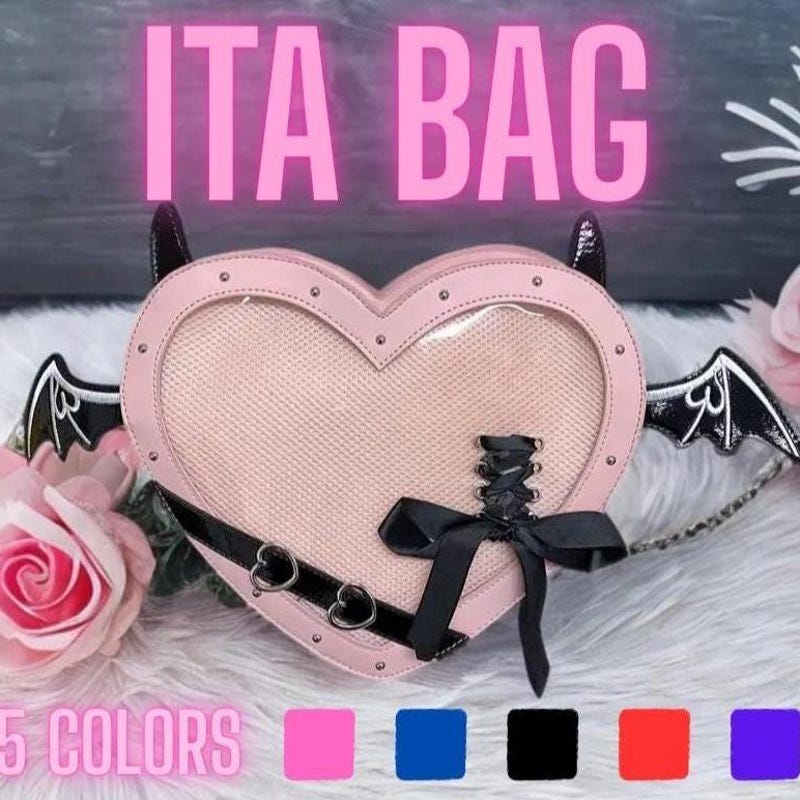 Red Bat Ita Bag - Etsy