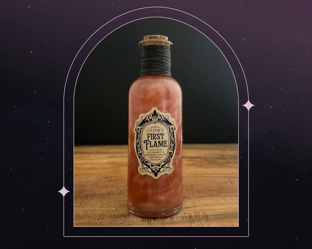 Lilith Magic Potion Bottle | Goddess Altar Potion - Etsy