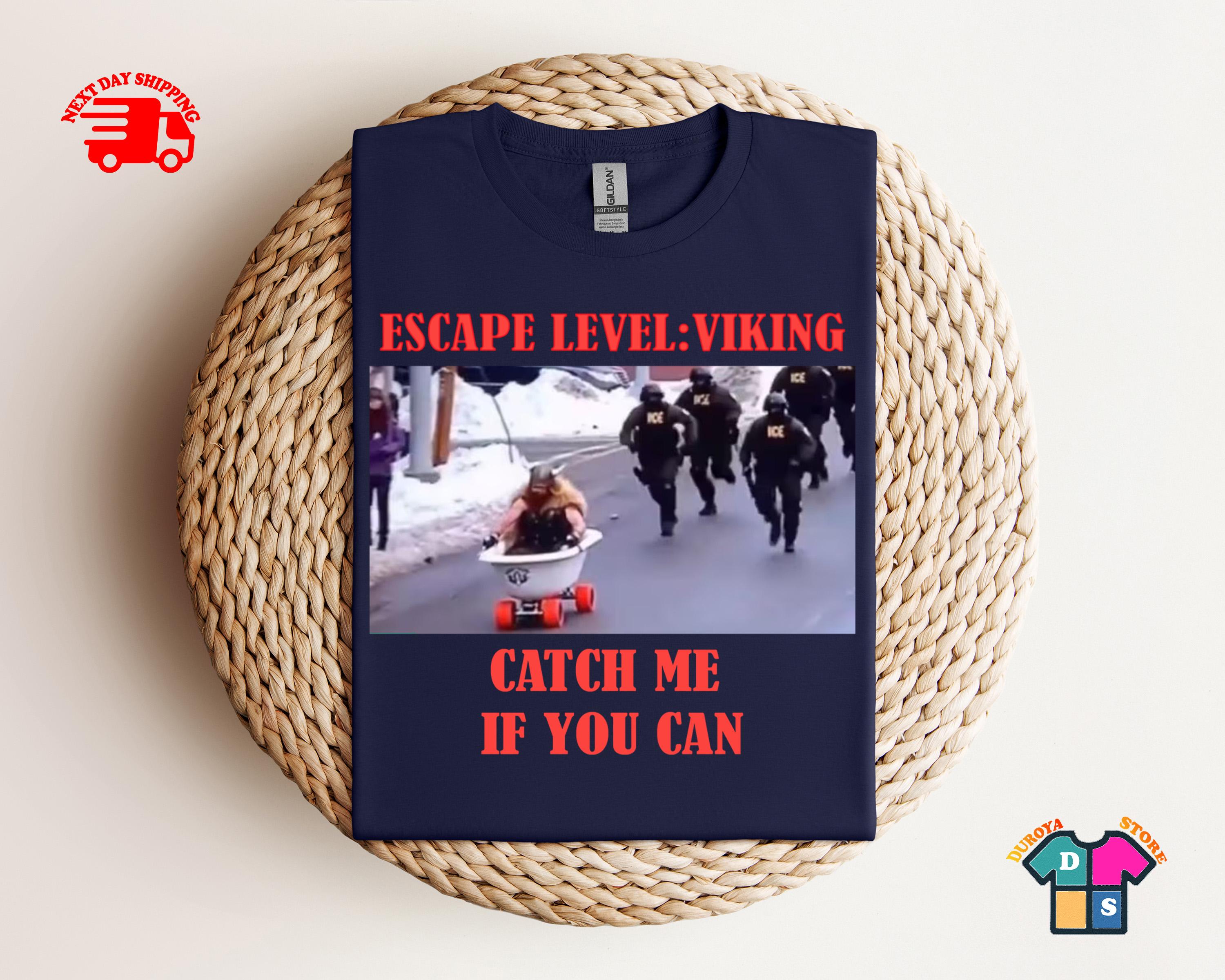 Funny ICE Protest Shirt, Minneapolis Resistance Tshirt, Escape Level ...