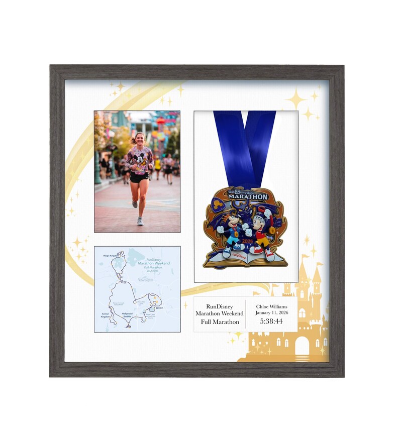 2026 Rundisney Marathon Weekend Full Marathon Medal Display Frame ...