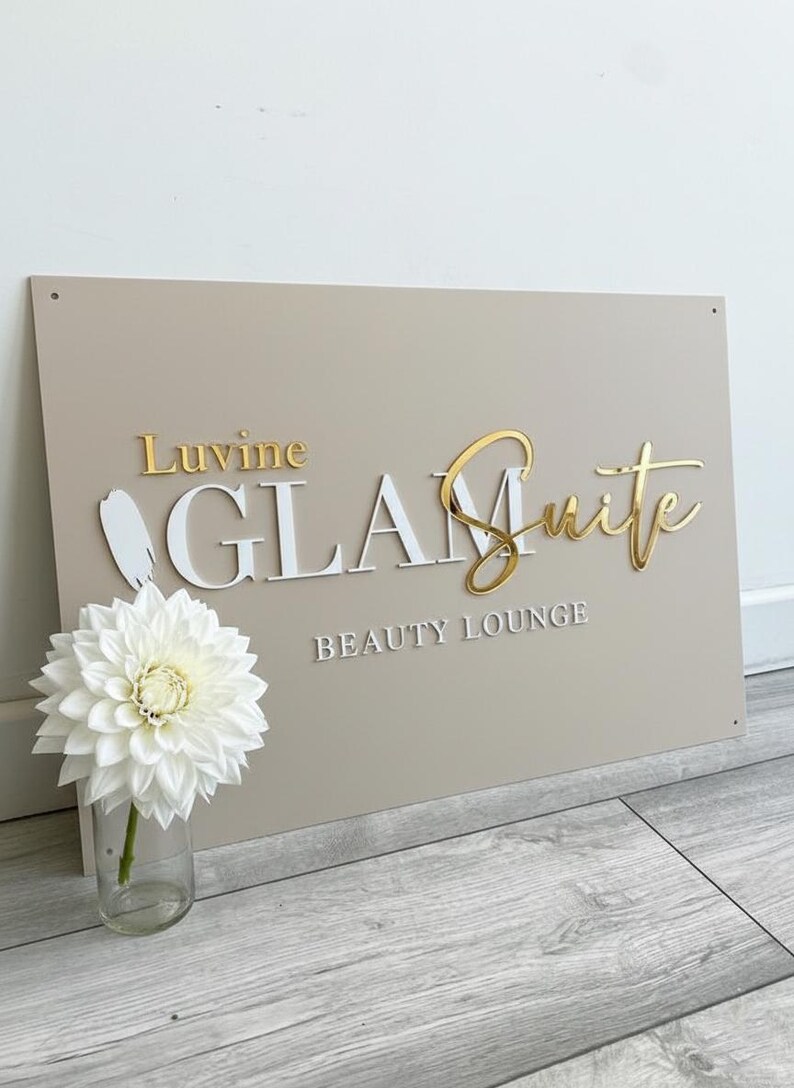 Custom Acrylic Sign | Acrylic Logo Sign | Welcome Sign | Custom 3D and ...