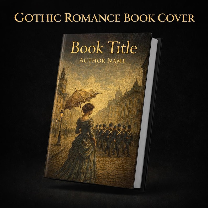 Gothic Romance Book Cover - Premade Ebook Design for Indie Authors - Etsy