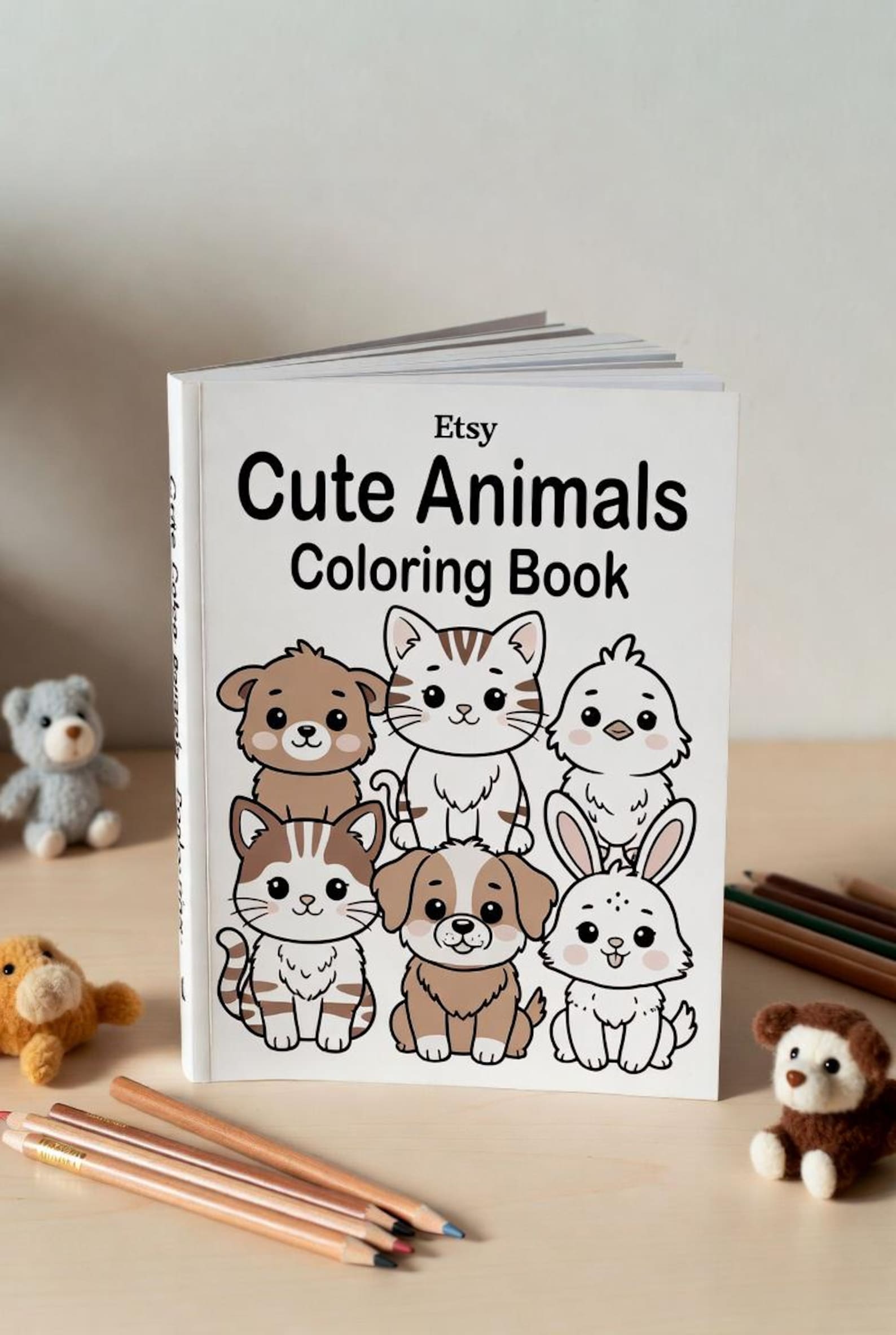 Kawaii Animals Coloring Book for Kids – Pets (digital Download PDF) - Etsy