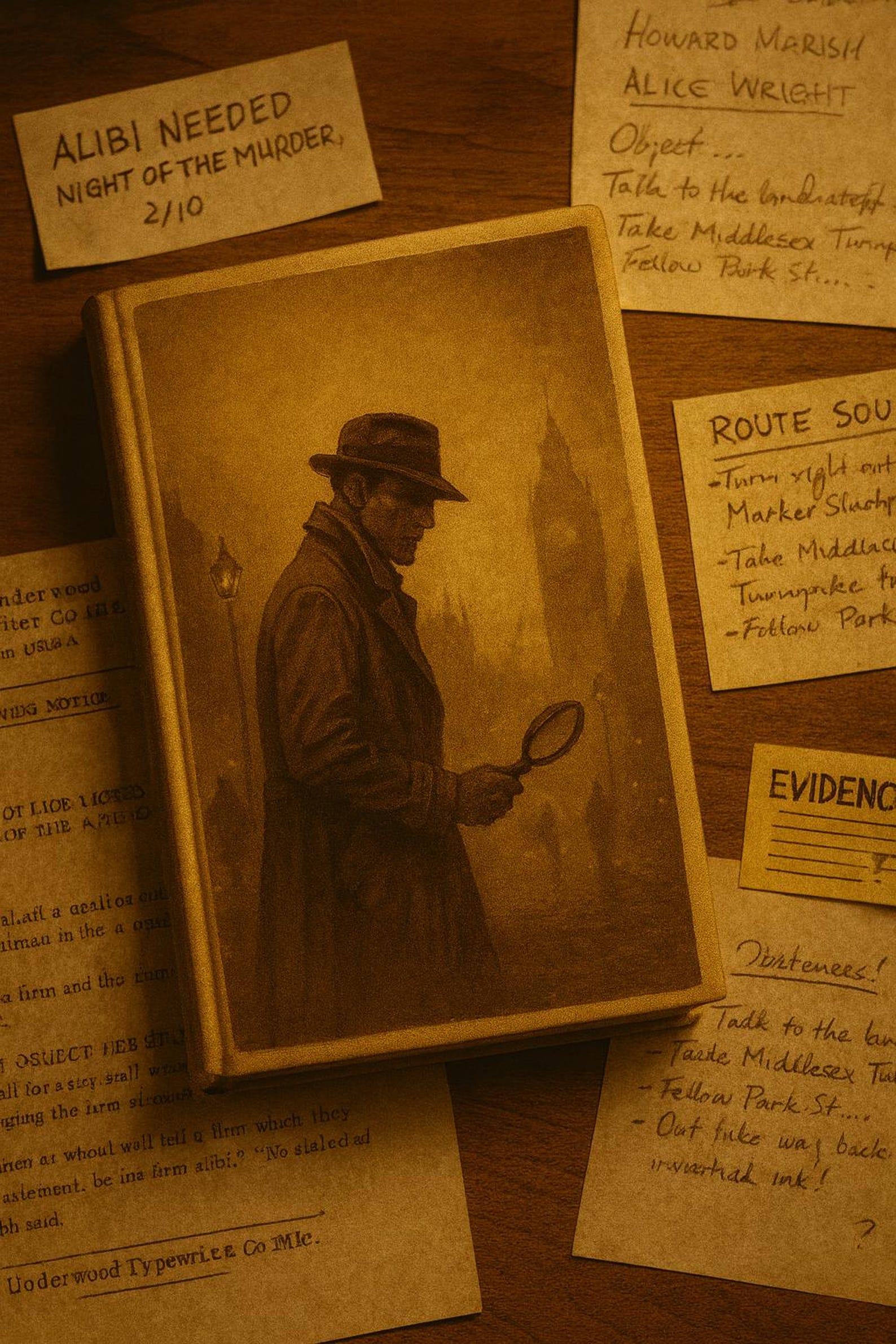 Noir Detective Book Cover Print: Vintage Mystery Artwork (digital ...