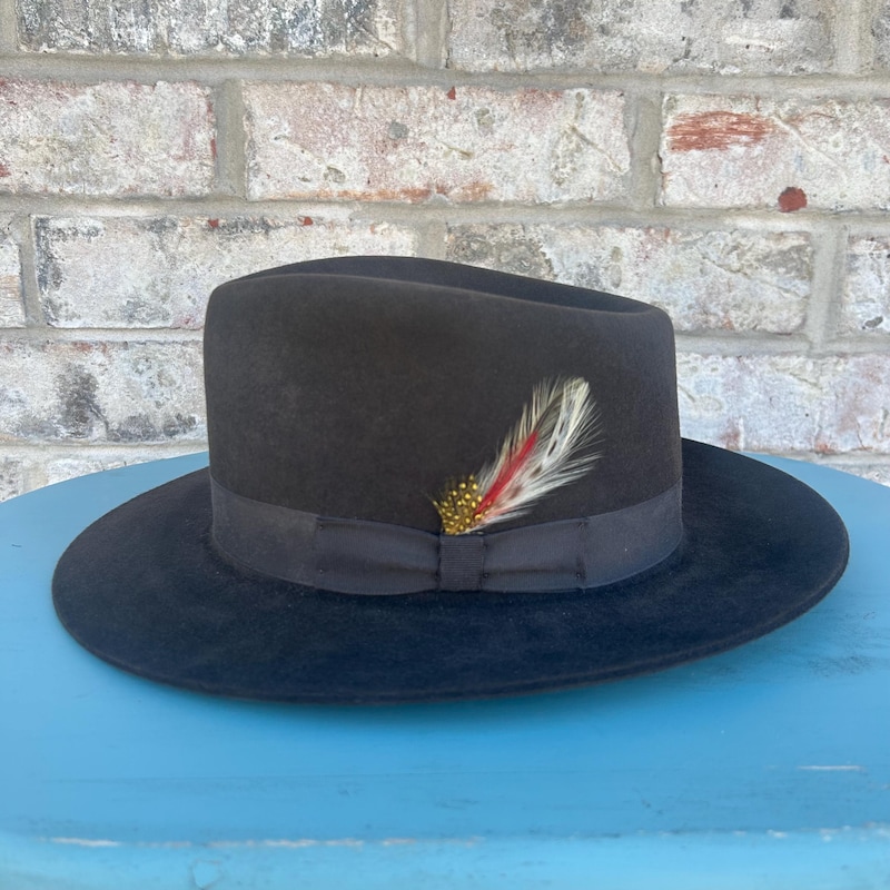 Vintage Fedora Hat 7 1/4 - Etsy