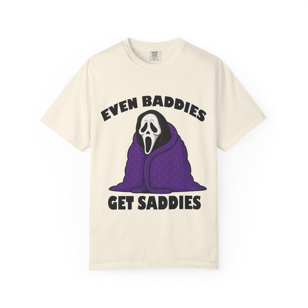 Baddies Get Saddies Meme T-shirt Ghost Face - Etsy