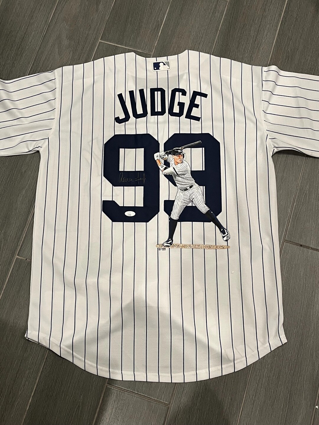 Aaron Judge Signed Jersey With Hand Painted Photo. JSA Certified - Etsy