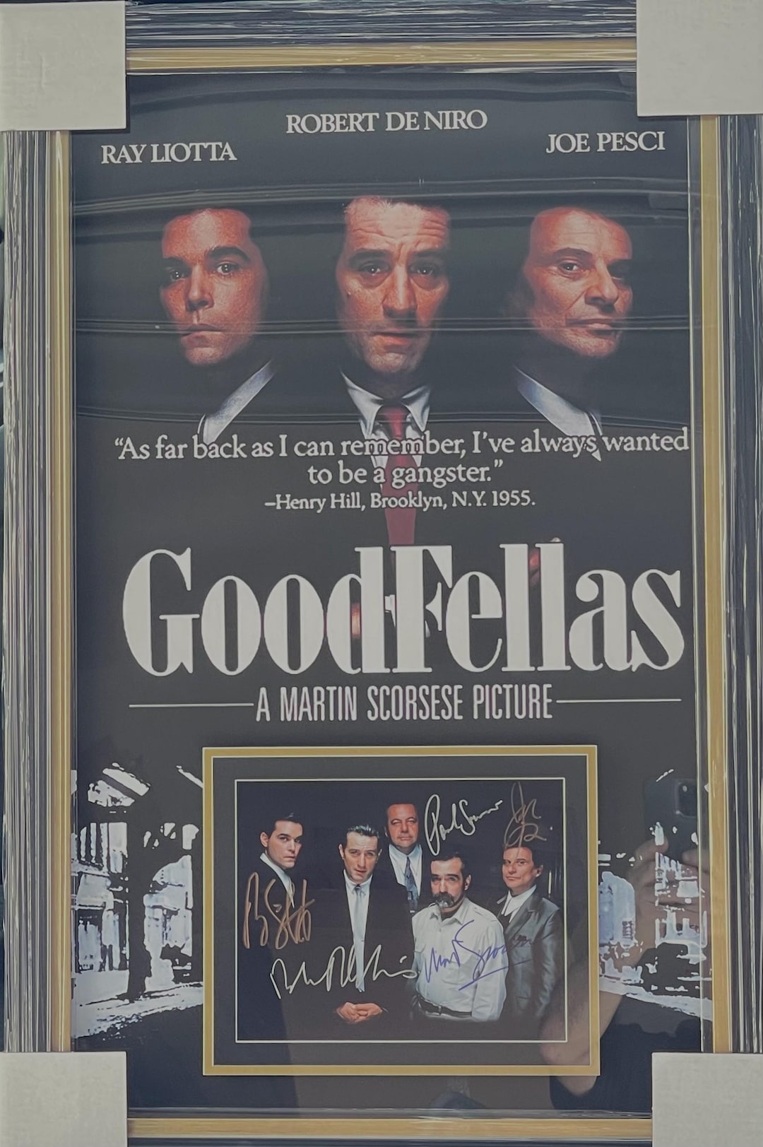 Goodfellas Cast Signed Photo Custom Framed Deniro Pesci Liotta + - Etsy