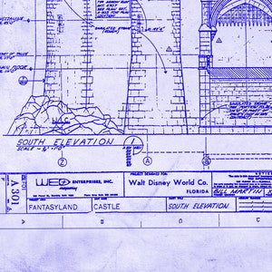 Disney World - Castle - Blueprint - Disney - Cinderella - Sleeping ...