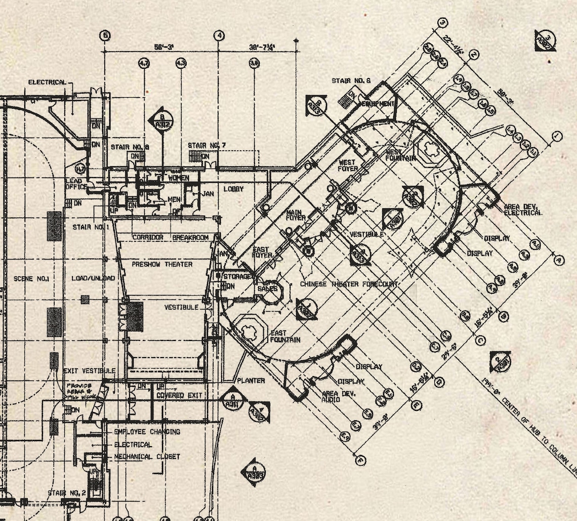 Disney World Great Movie Ride Blueprint Hollywood - Etsy