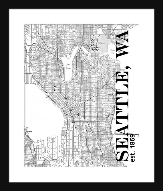 Art Noir Et Blanc De Seattle