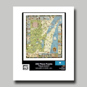 Puzzle - Door County - Map - Wisconsin - Etsy