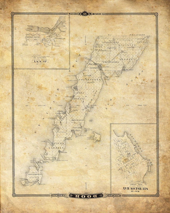 Door County Map Printable
