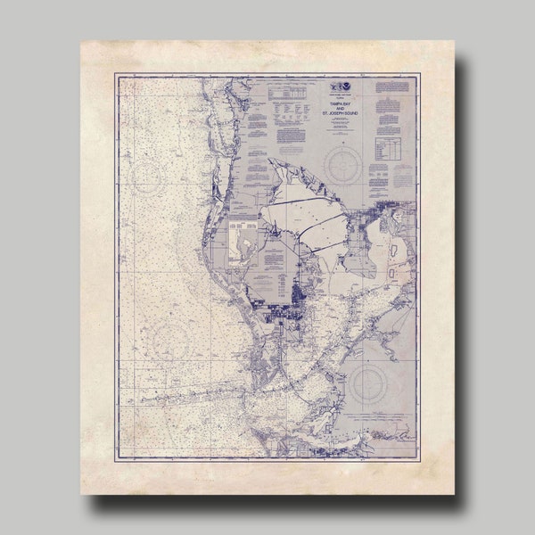 Nautical Chart - Etsy