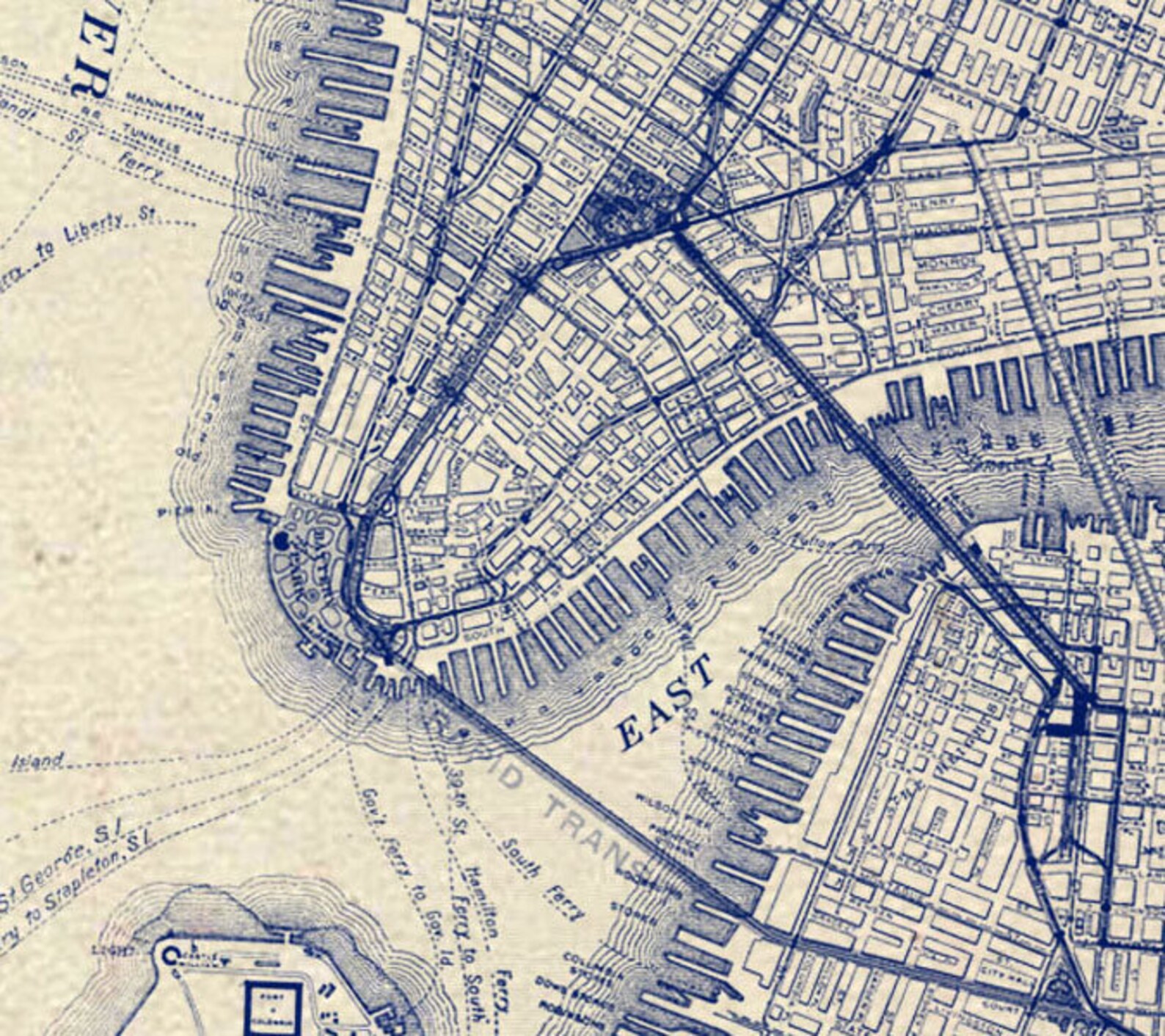 Brooklyn Map New York Street Map poster Print - Etsy