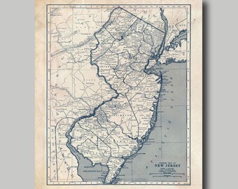 The New Jersey Puzzle - Etsy