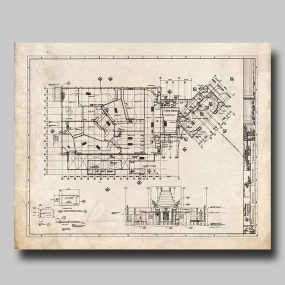 Disney World Great Movie Ride Blueprint Hollywood - Etsy