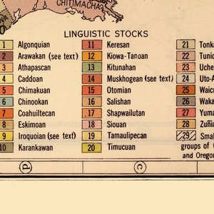 Native American Indian Tribes - Map - State - Print - Poster - Etsy