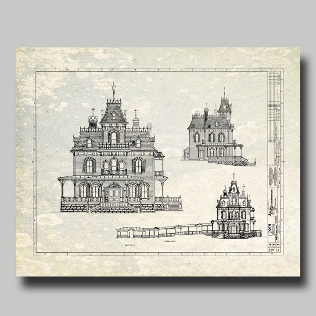 Gothic Mansion Blueprints