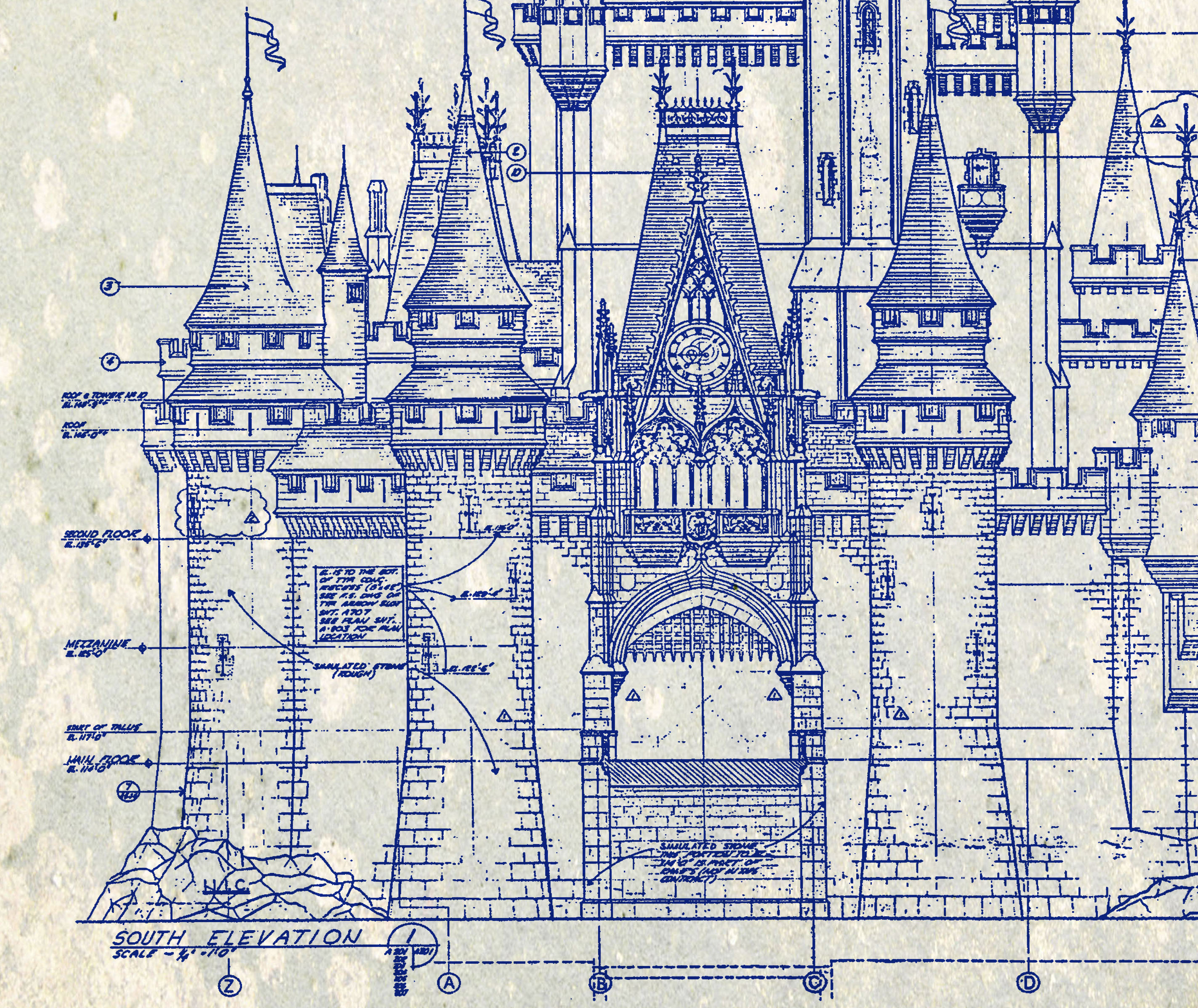 Cinderella Castle Blueprint