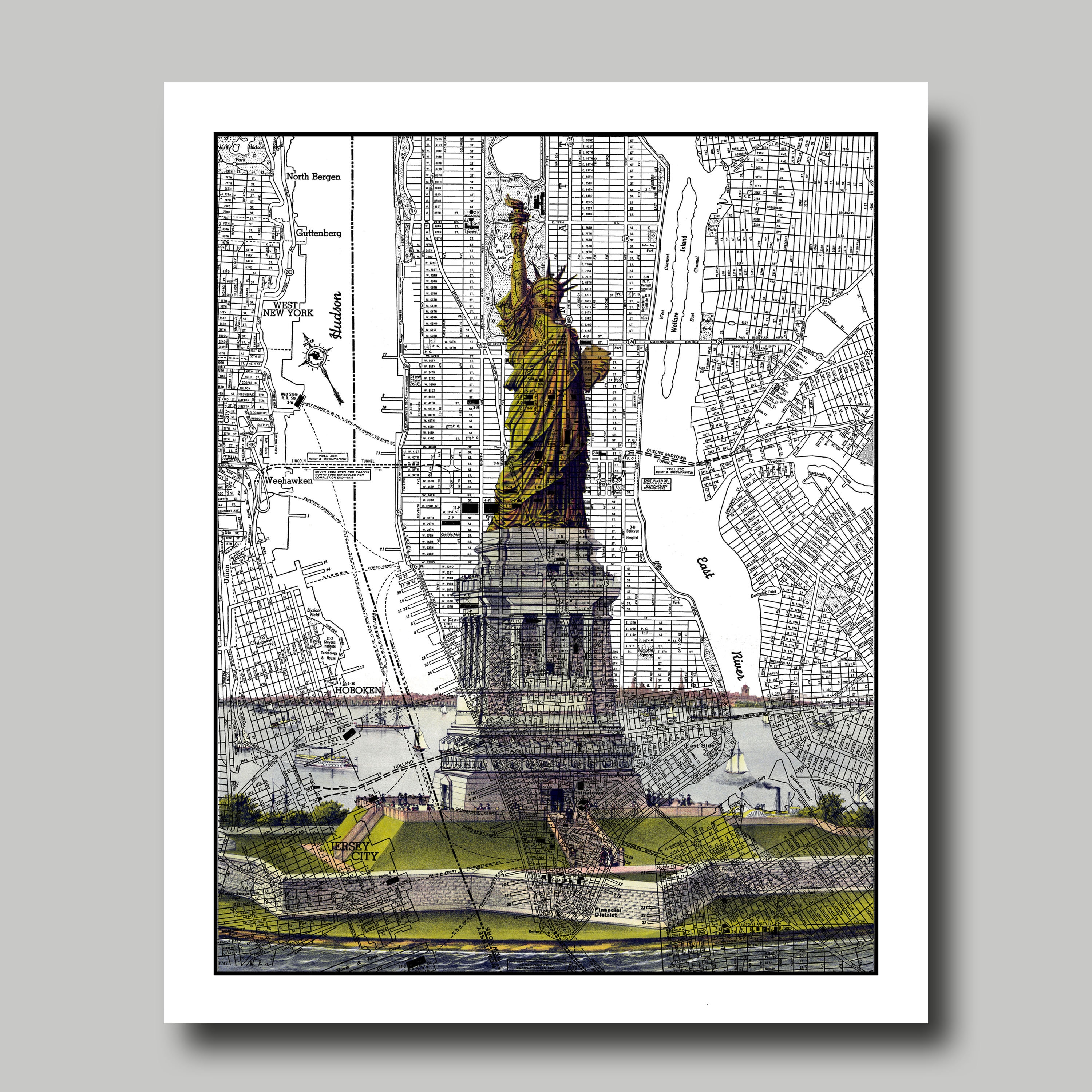 Detailed Map Of Statue Of Liberty
