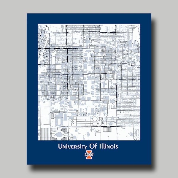 University of Illinois Poster - Etsy
