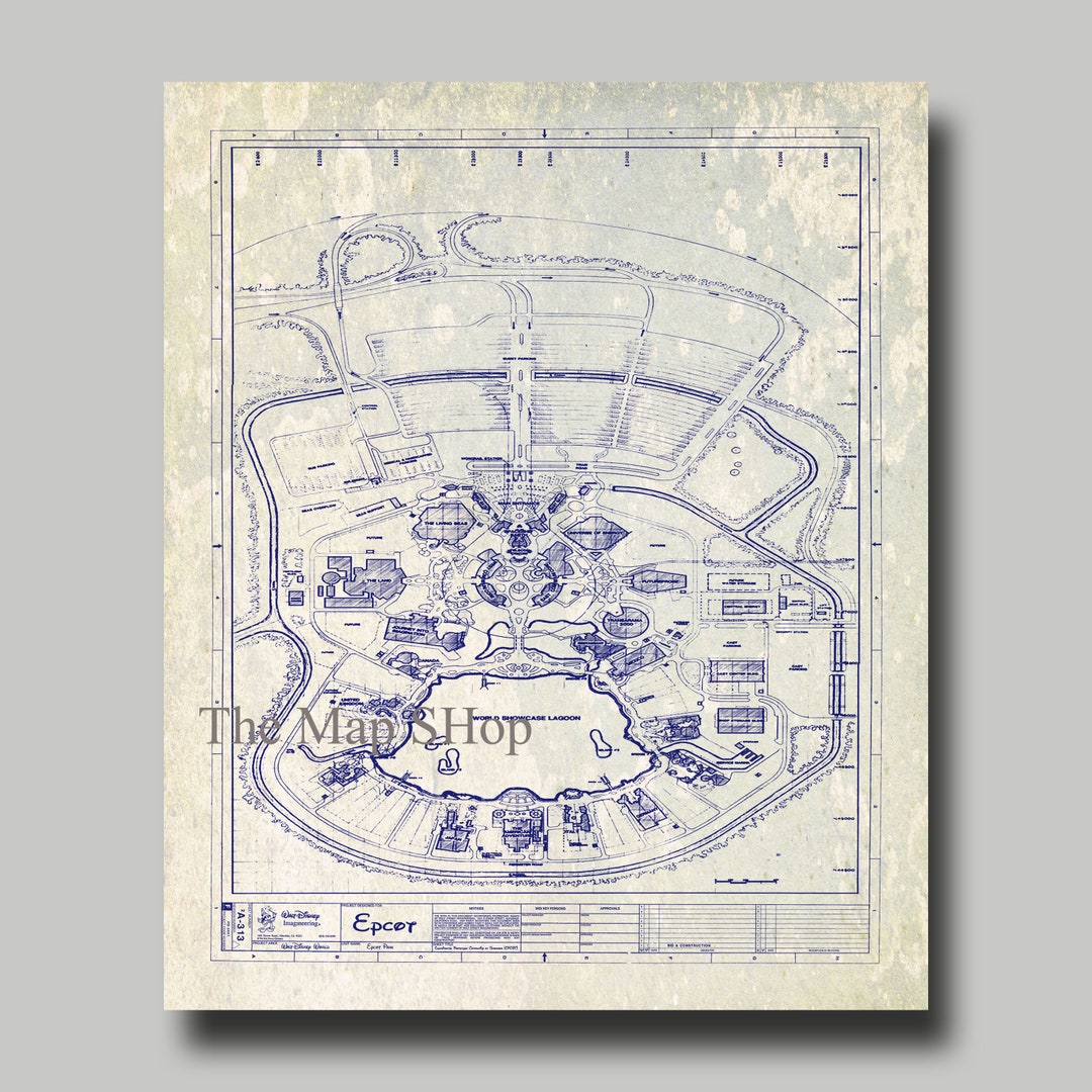 Walt Disney World Epcot Map