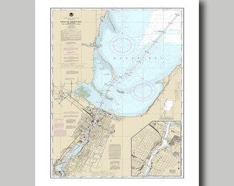 Baltimore Harbor Nautical Chart Carabiner Coffee Mug, Map, Sailing ...