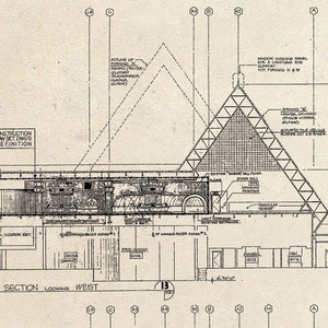 Disney World - Epcot - Blueprint - Vintage - Grunge - Black Ink - Print ...