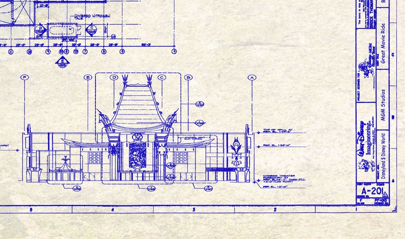 Disney World - Great Movie Ride - Blueprint - Hollywood Studios ...