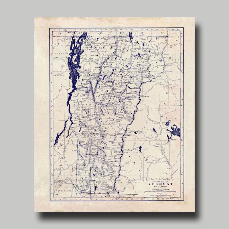 Vintage Road Maps - Etsy
