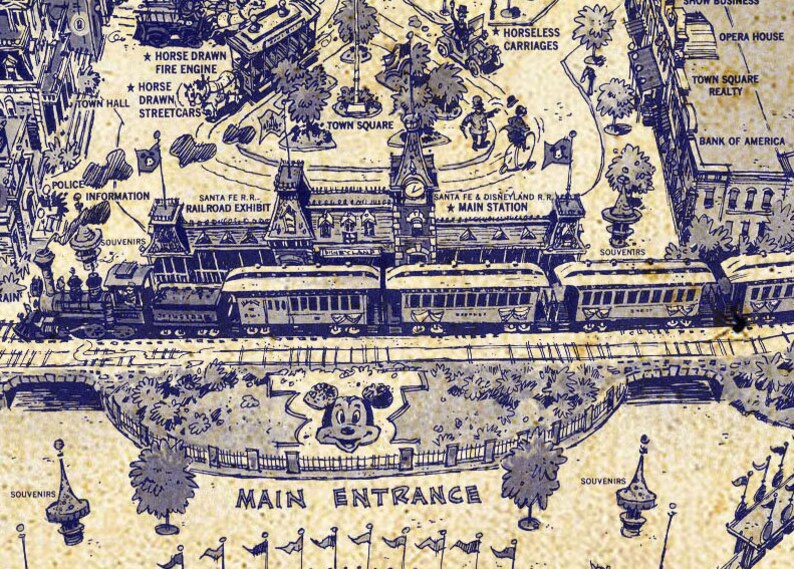 Disneyland Map - Disney Map - Panoramic - Birds Eye View - Map of ...