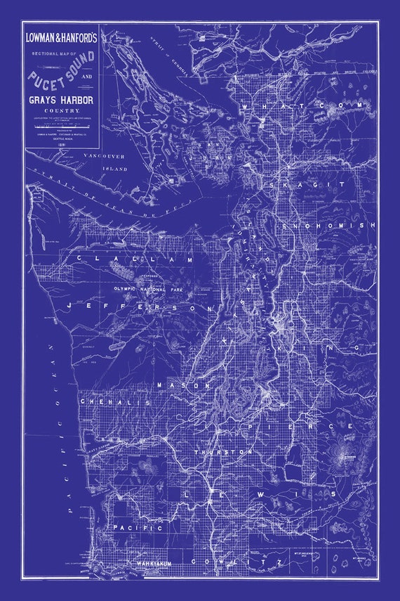 Vintage Puget Sound Map