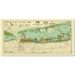 Key West Nautical Map Desk Mat Desk Pad Florida - Etsy