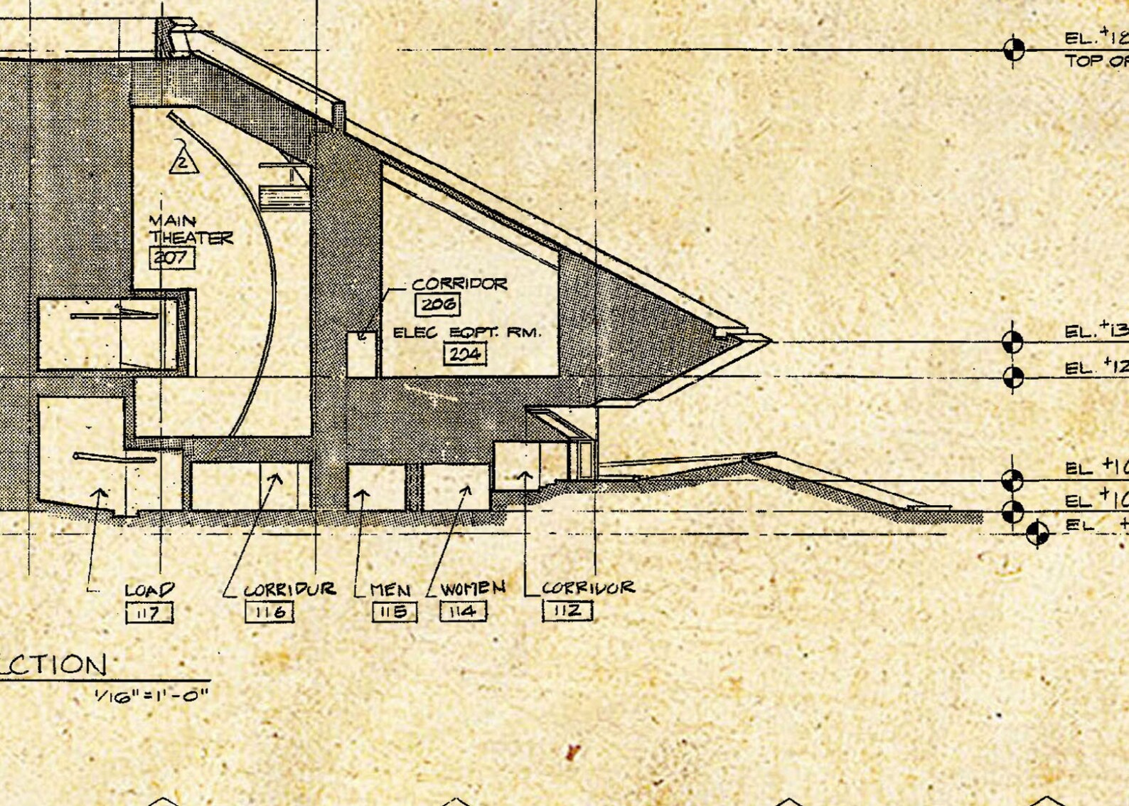 Disney World Epcot Blueprint Vintage Sepia Black Ink - Etsy