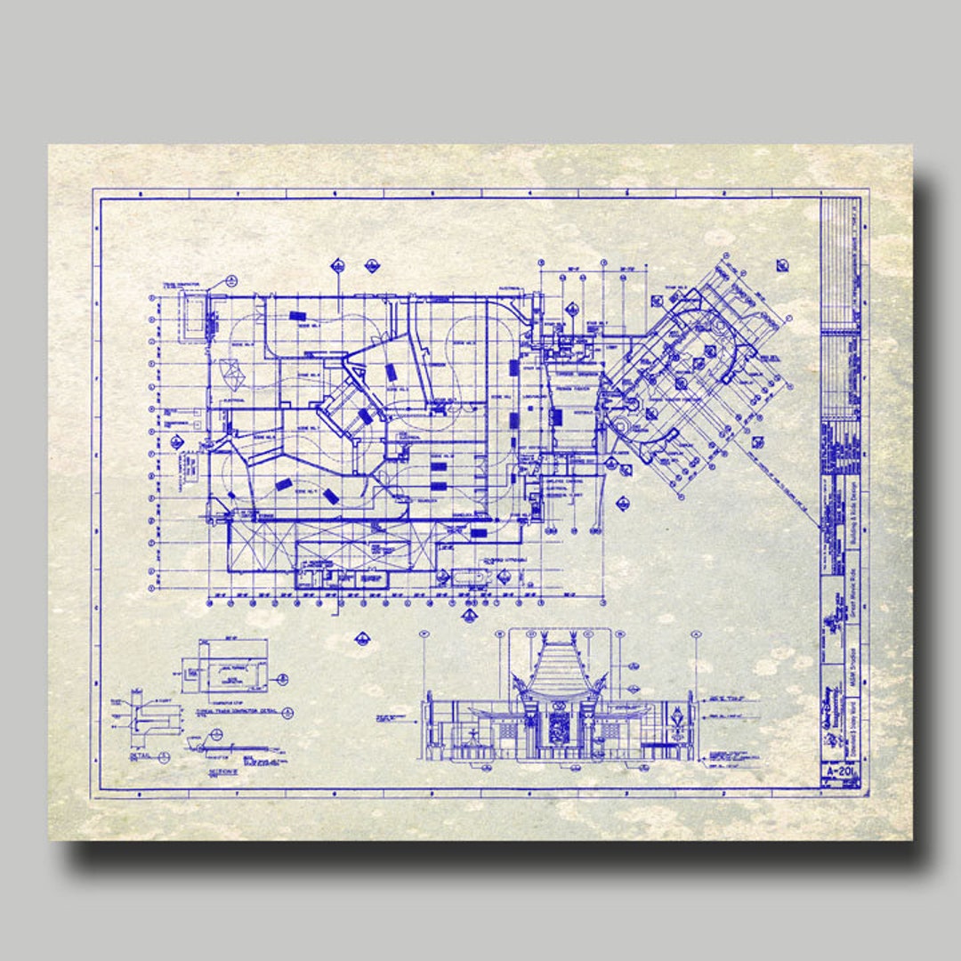 Disney World - Great Movie Ride - Blueprint - Hollywood Studios ...