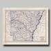 Arkansas - State Map - Blueprint - Vintage - Grunge - Print - Poster - Etsy